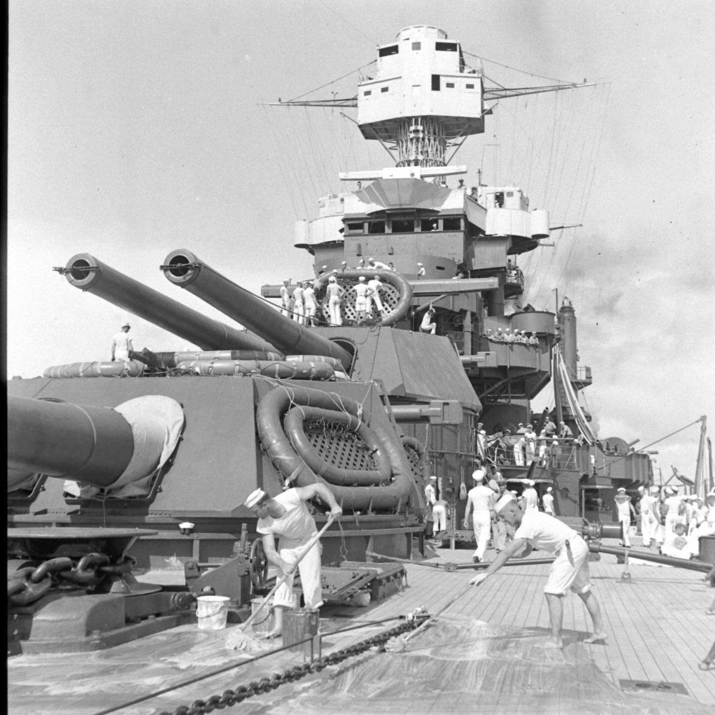 USS Maryland BB-46 off Hawaii August 1941 LIFE Peter Stackpole ...