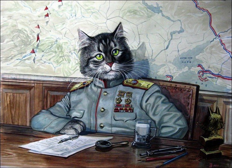 russian cat soldier | laststandonzombieisland