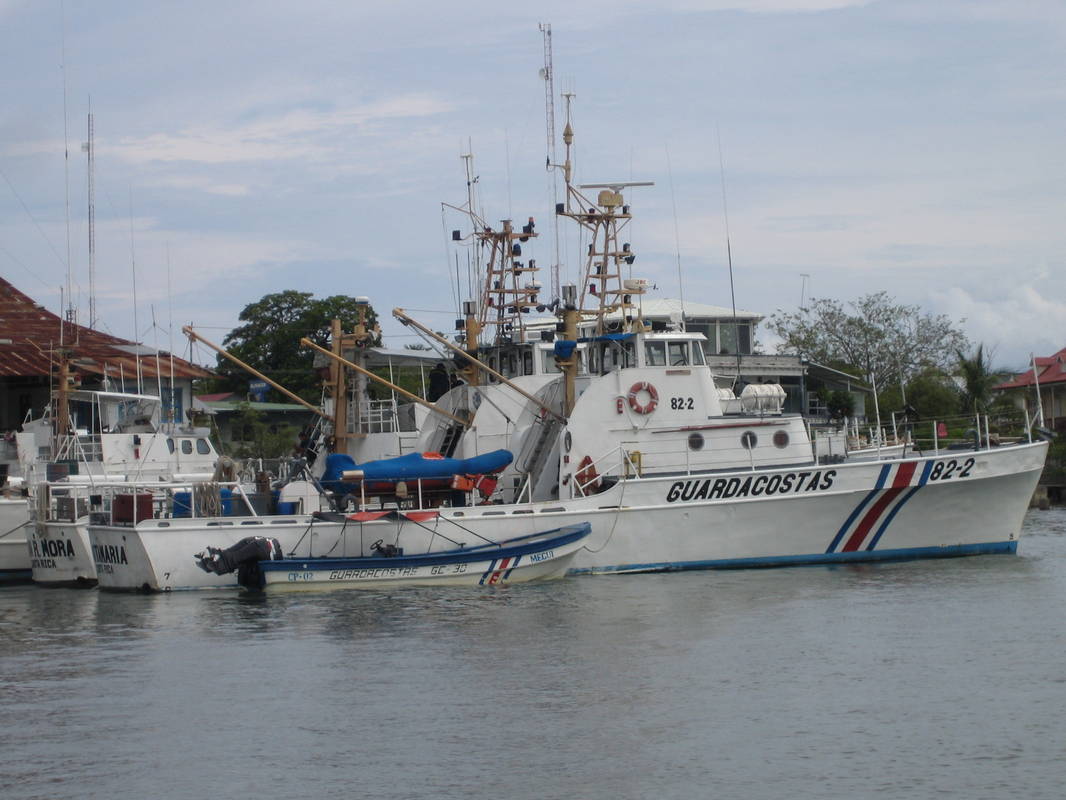 Monje and Mora points in costa rica coast guard service ...