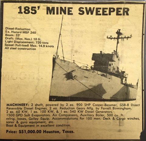 1971-newspaper-ad-for-the-disposal-of-uss-hazard-msf-240-an-admirable ...