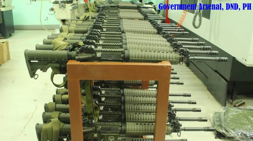 PNP SAF converting unserviceable M16A1 Rifles at Government Arsenal for ...