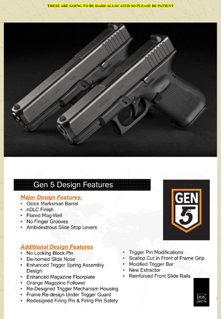 Glock Gen 5 Pistols | laststandonzombieisland