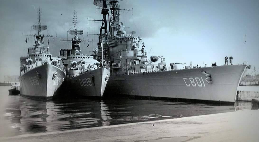 Dutch cruiser De Ruyter C801 Holland destroyers Zeeland (D809) Drenthe ...