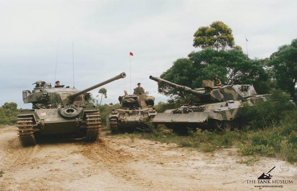 A line-up of three generations of Australian tanks Matilda Centurion ...