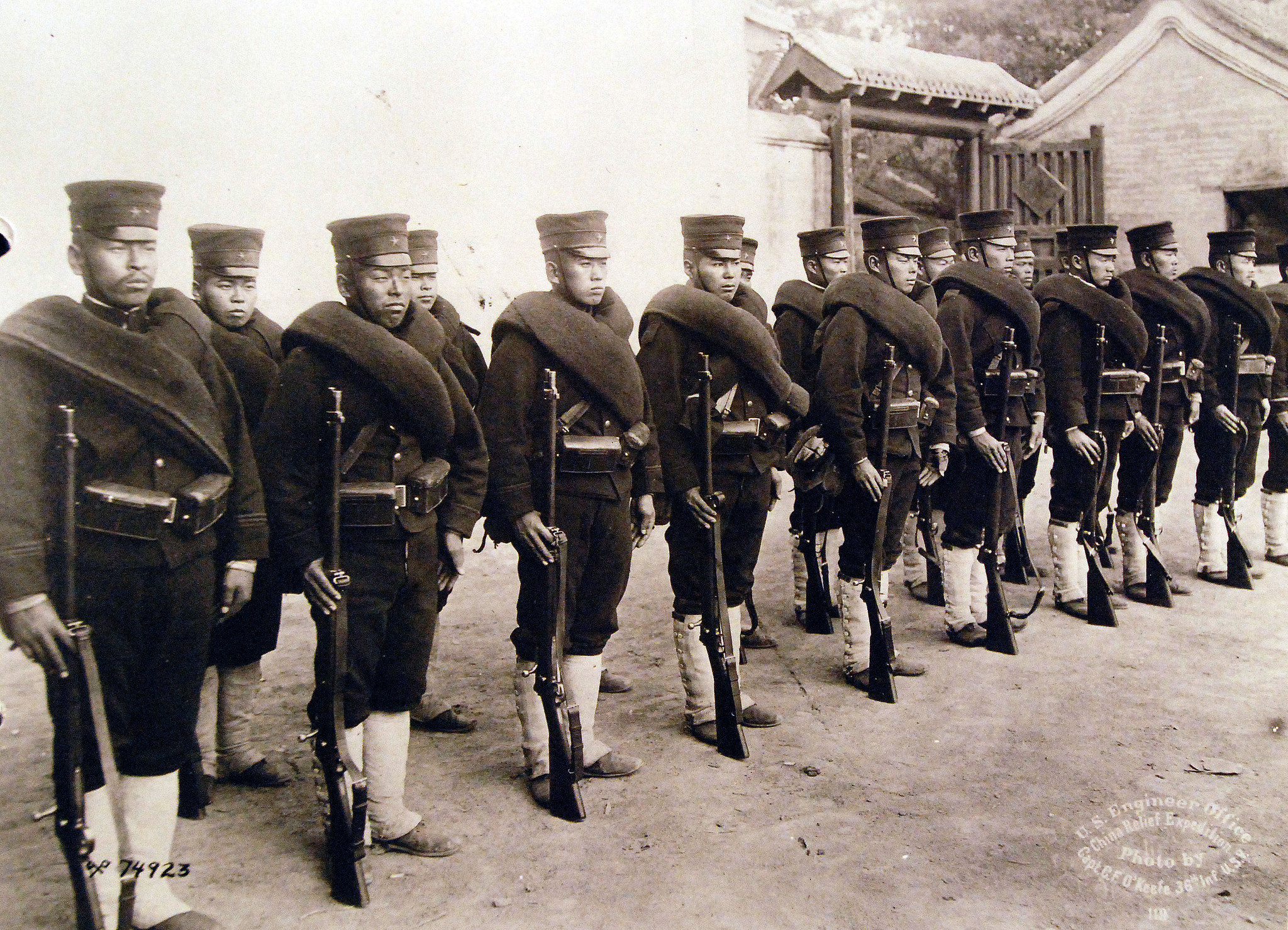Boxer Rebellion (Chinese Relief Expedition), 1900. Japanese Infantrymen ...
