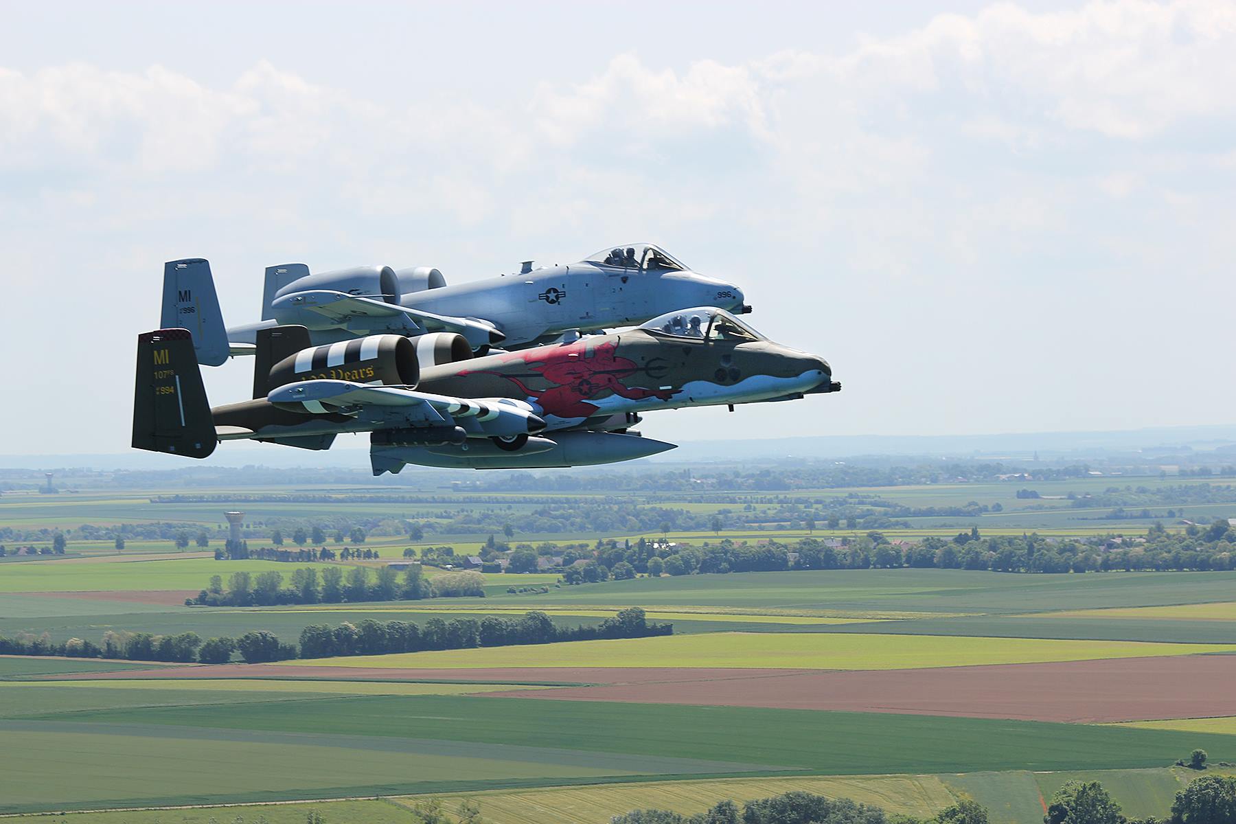 107th Red Devils in Normandy A-10 invasion stripes 2018 ...