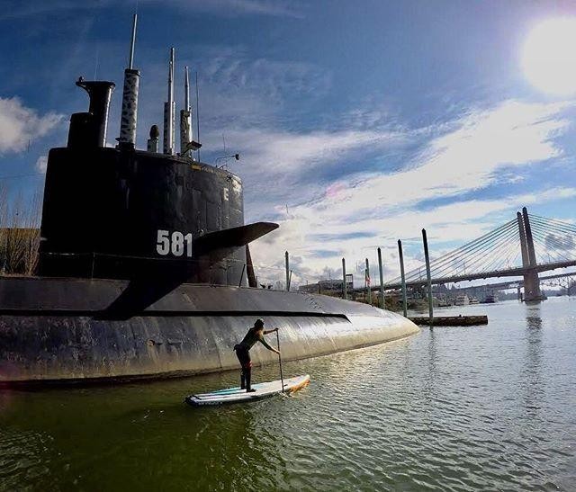 Barbel-class diesel sub USS Blueback (SS-581) at Portland museum ...