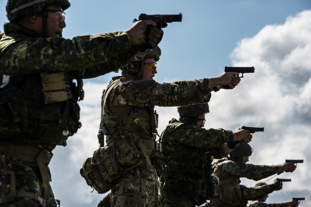 Canadian-Armed-Forces-Small-Arms-Concentration-handguns-Browning-Hi ...