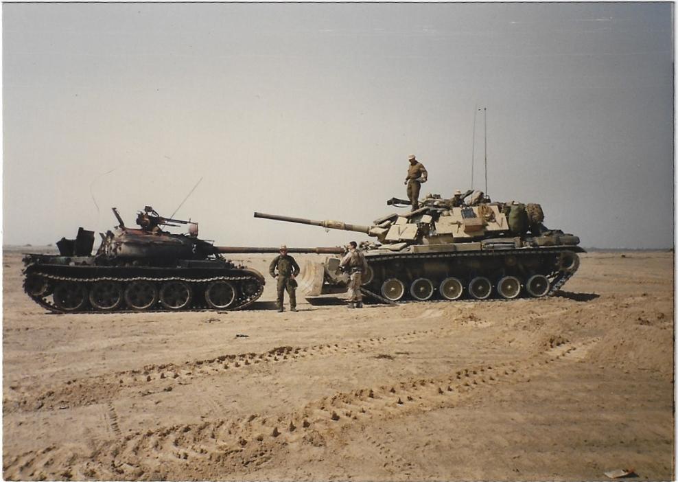 Great comparison with Iraqi tank. Marine M60A1 C company, 3rd plt 3rd ...