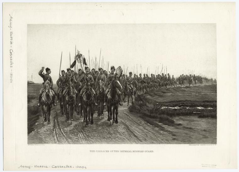 the cossacks of the imperial russian guard 1800s by edouard detaille ...