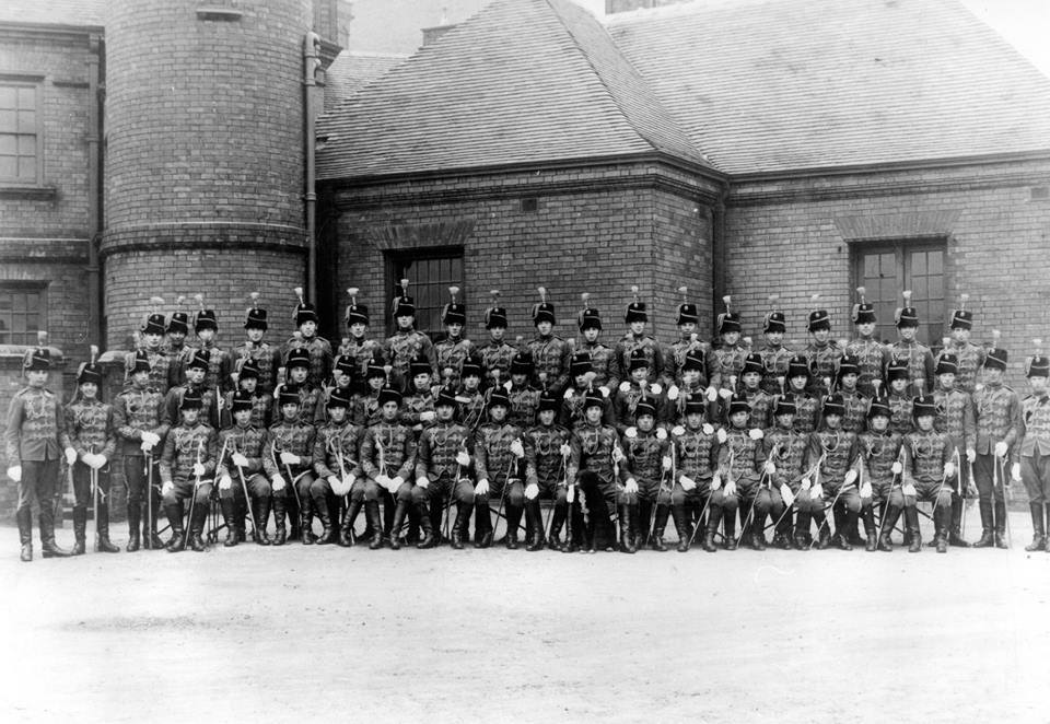 Blue Hussars outside Garrison NCO’s Mess McKee Barracks ...