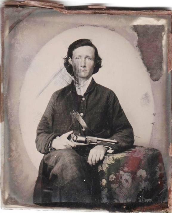 Pvt. Mabry W. Wafer, Company C, First Texas Partisan Rangers Colt ...