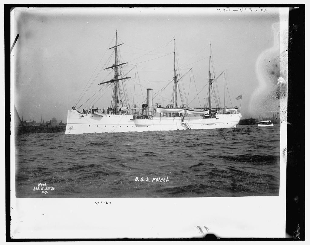 USS Petrel Edward Hart Photo 1889 Detriot Postcard co LC-D4-32201 ...
