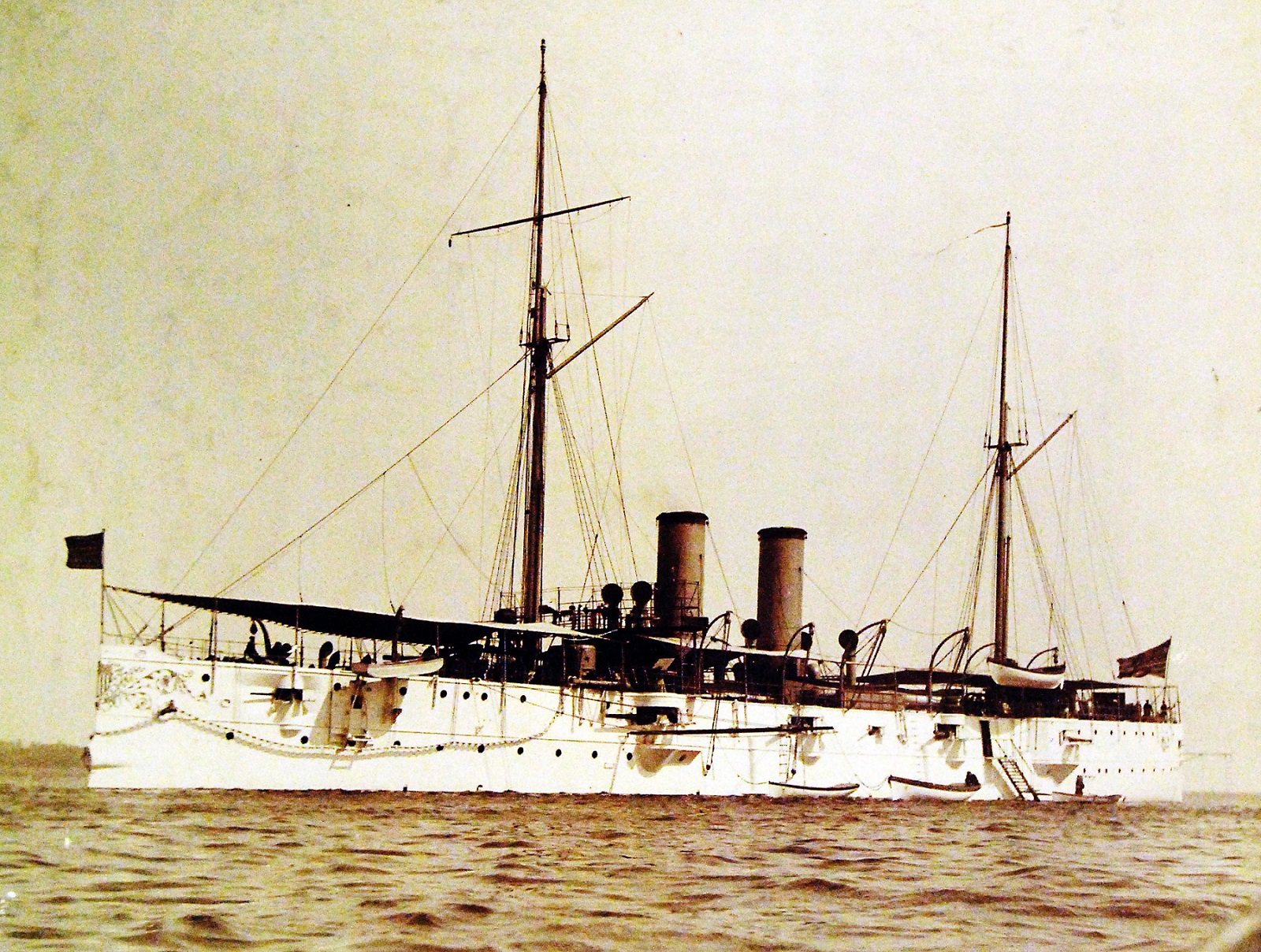 protected cruiser, USS Cincinnati (C-7) 1896 LOC | laststandonzombieisland