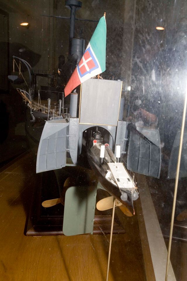 Caio Duilio class battleship (1876) Museo Storico Navale hidden torpedo ...