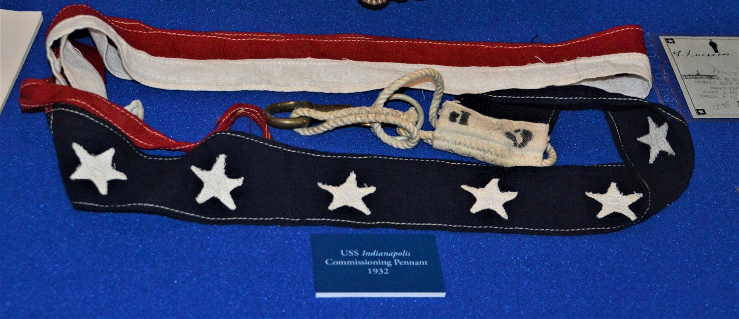 uss indianapolis commissioning pennant 1932 | laststandonzombieisland