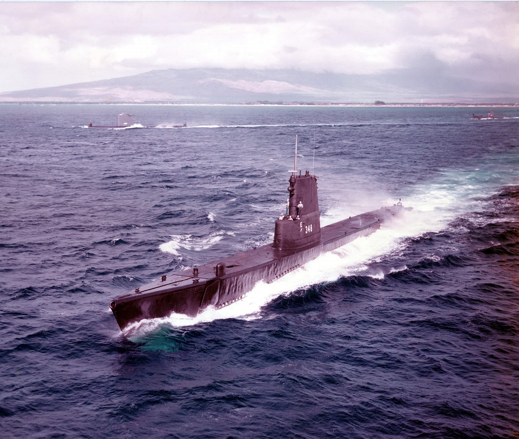 Cusk (SSG-348) and Remora (SS-487) in 1963. | laststandonzombieisland