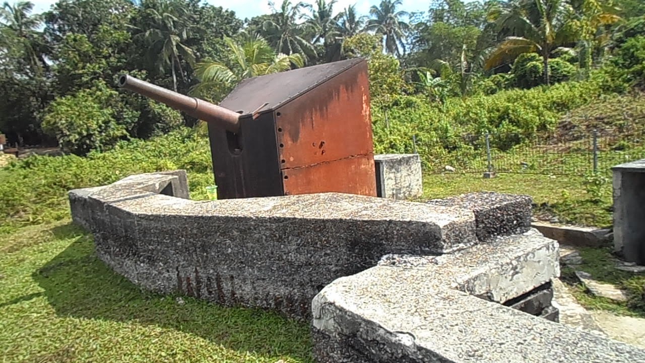 4.7 inch 12cm Krupp gun at Tarakan | laststandonzombieisland