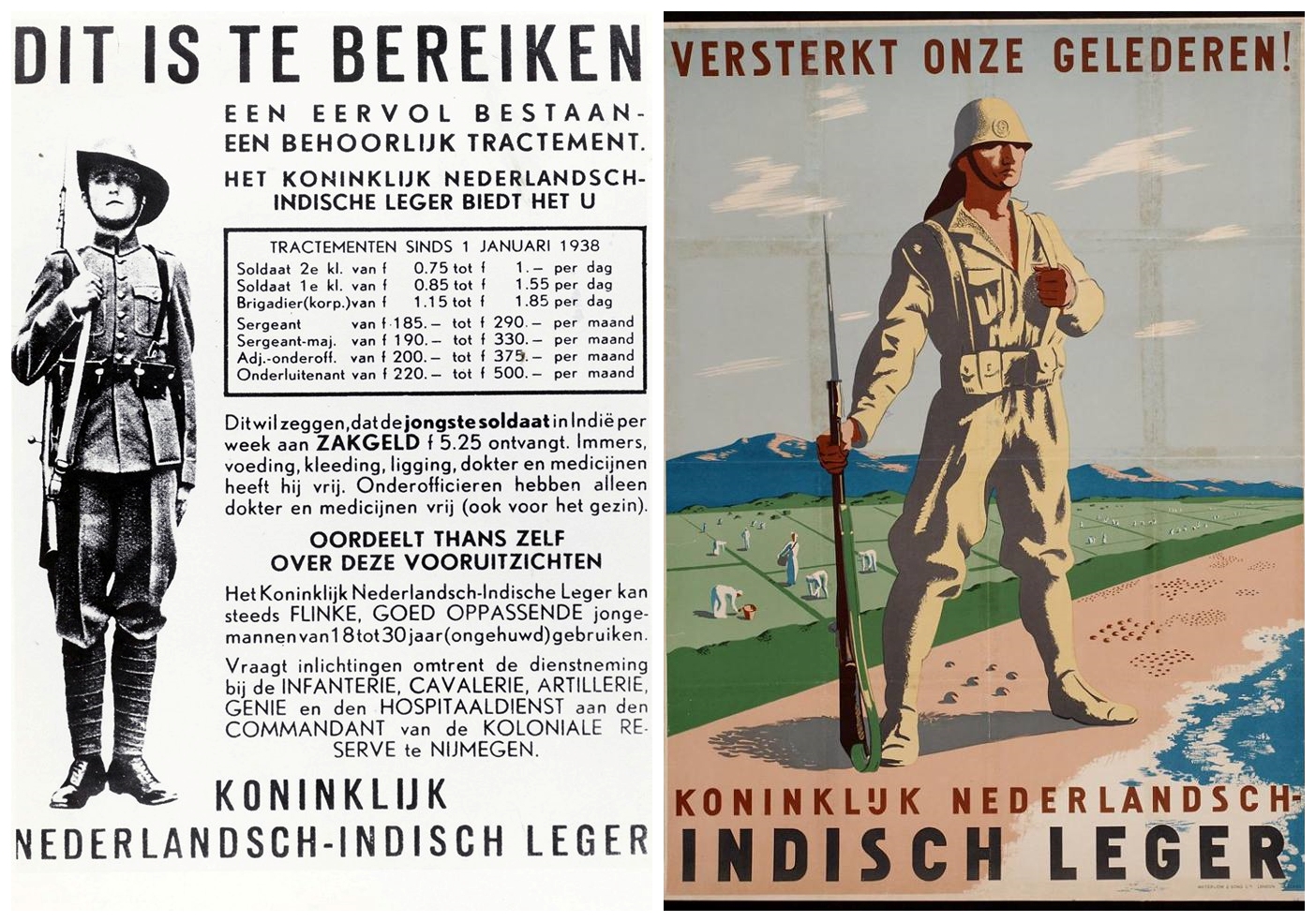 Recruitments Royal Netherlands East Indies Army KNIL Colonial Reserve ...