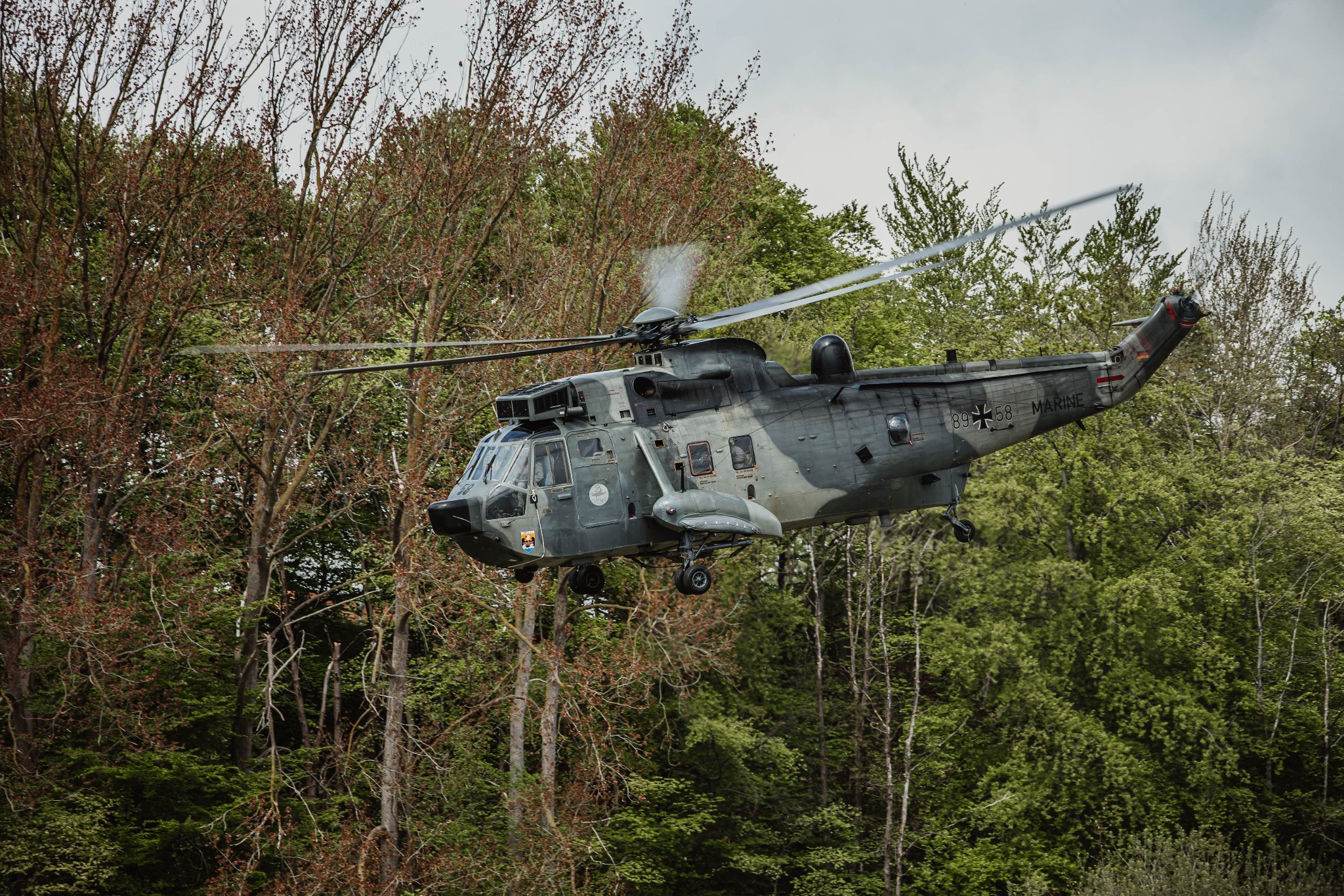 German Seebataillon troops Sea Kings Dutch landing ship Rotterdam L800 ...
