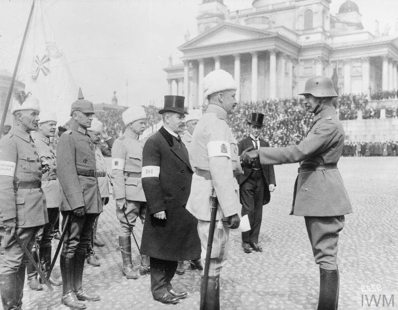 General Carl Mannerheim, the Commander of the Finnish White Army ...