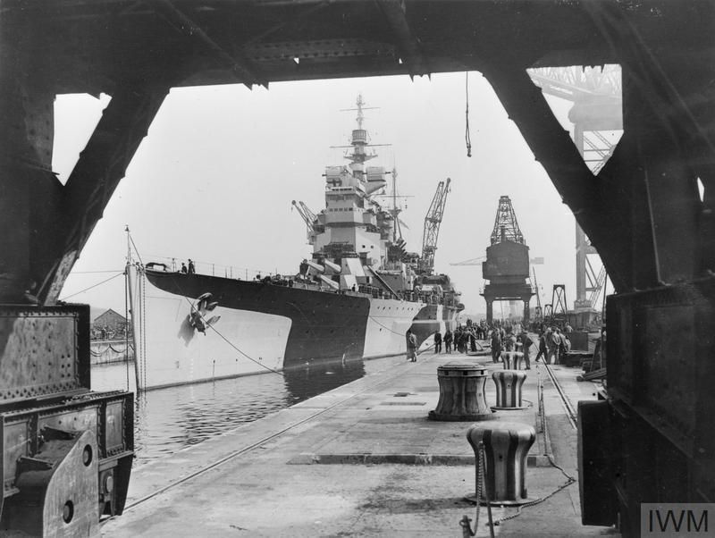 HMS Howe enters dock for her finishing touches before taking her place ...