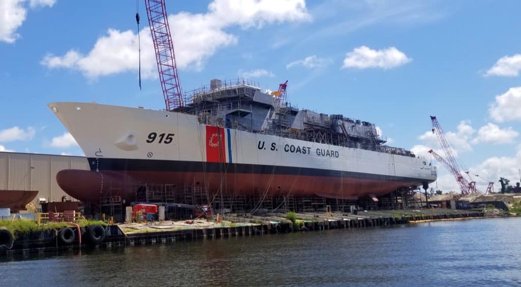 Coast Guard OPC Offshore Patrol Cutter USCGC Argus (WMSM 915) building ...