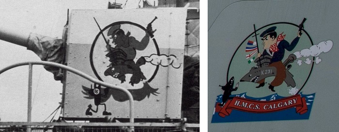 HMCS CALGARY 335 honours her namesake, the WW2 corvette HMCS CALGARY ...