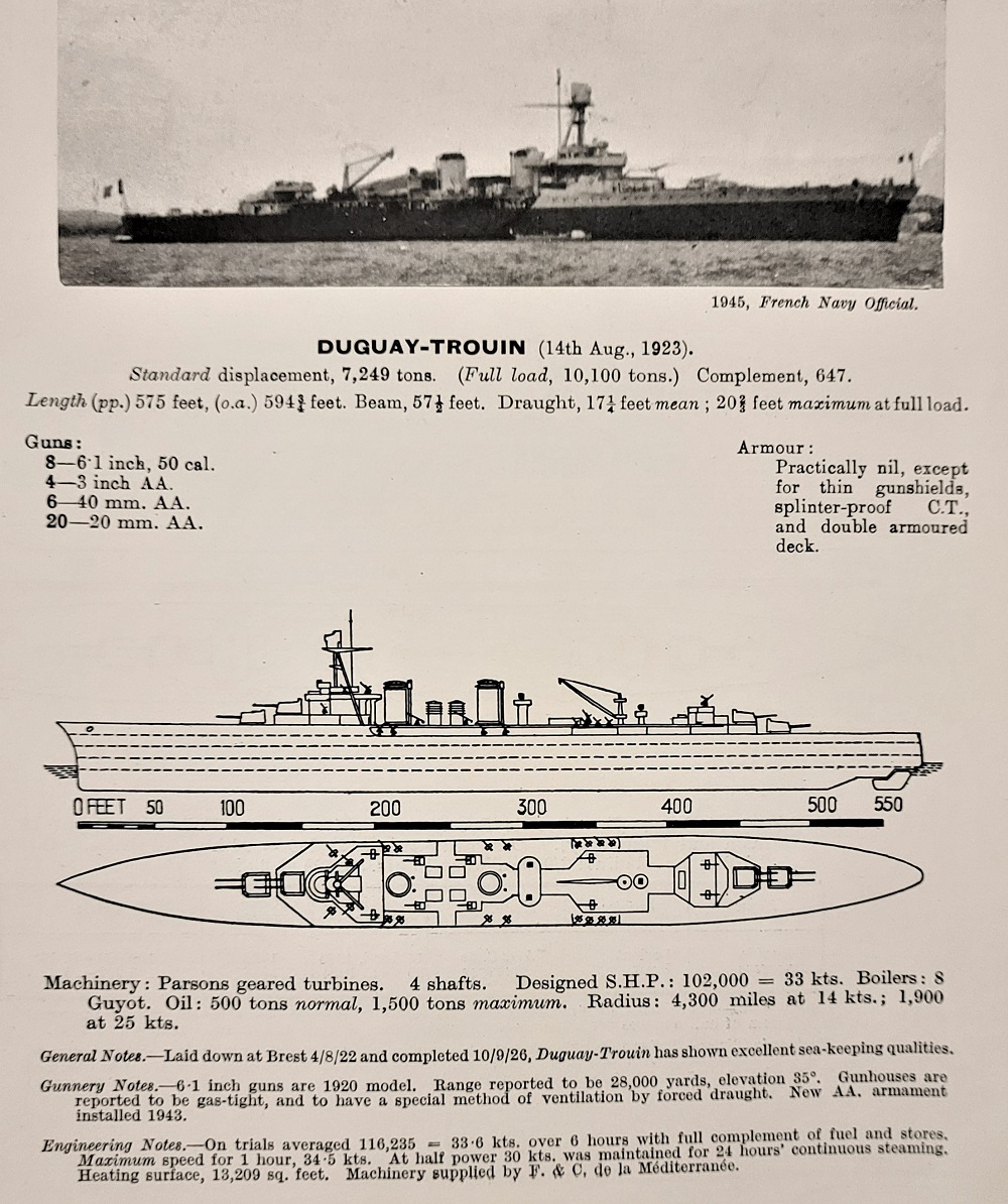 French cruiser Duguay-Trouin 1946 Janes | laststandonzombieisland