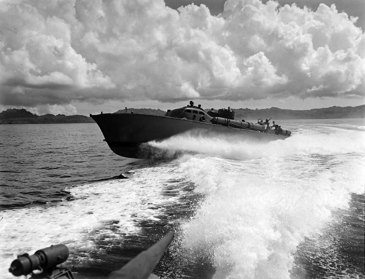 Torpedo PT Boat Base at Tulagi March 1943 Scherschel LIFE b ...