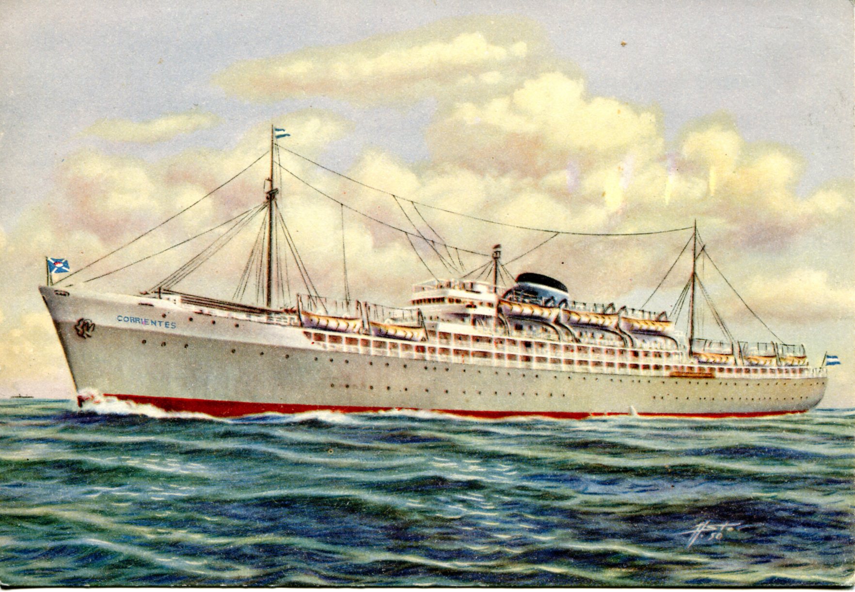 Corrientes postcard ex HMS Tracker | laststandonzombieisland