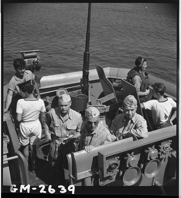 Prince David with American officers on bridge LAC 3963986 ...