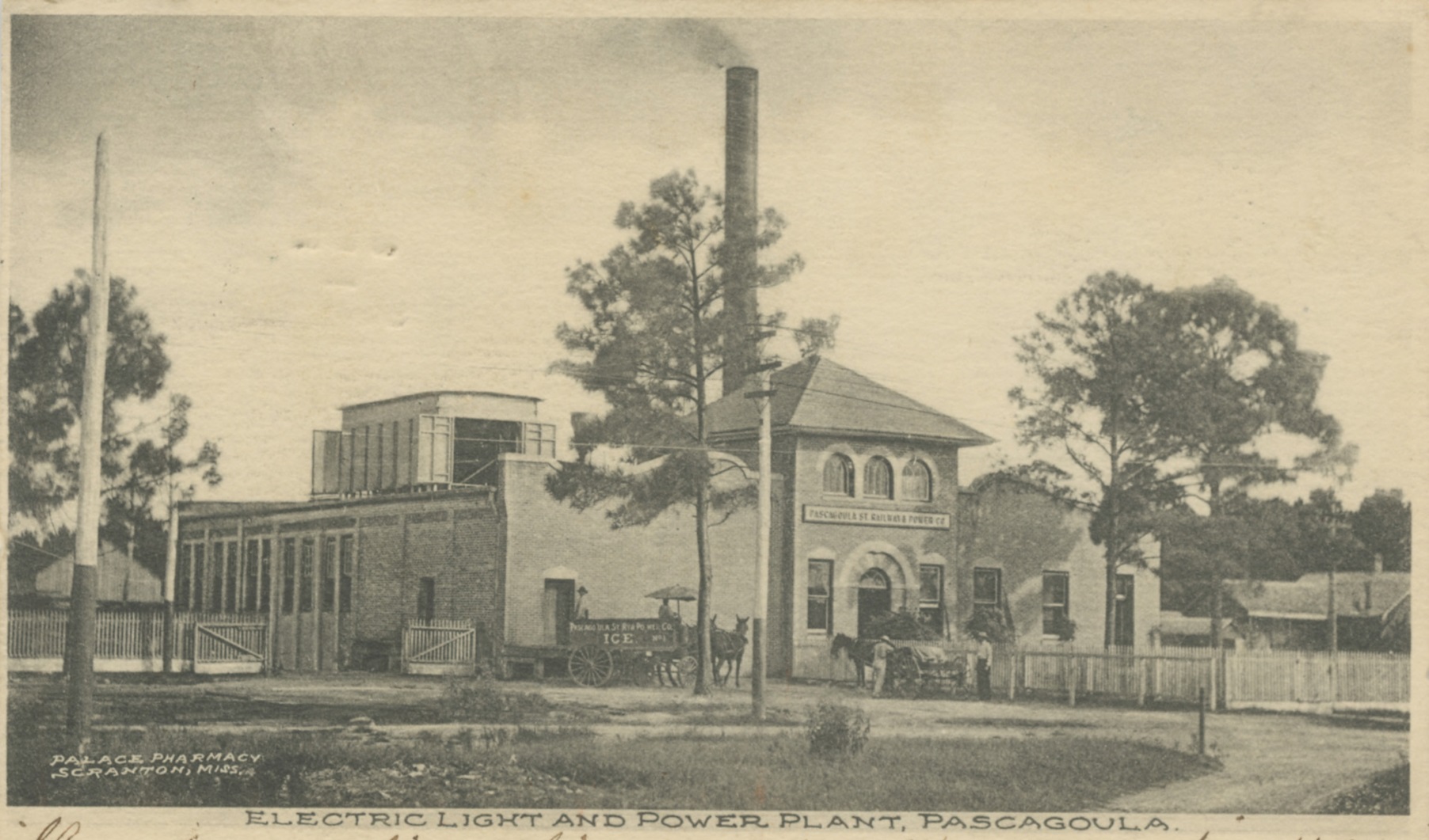 Pascagoula Ice House postcard 1907 | laststandonzombieisland