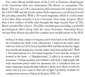 Australian NZ New Zealand SLR Vietnam L1A1 The Bitch Slaughtermatic ...