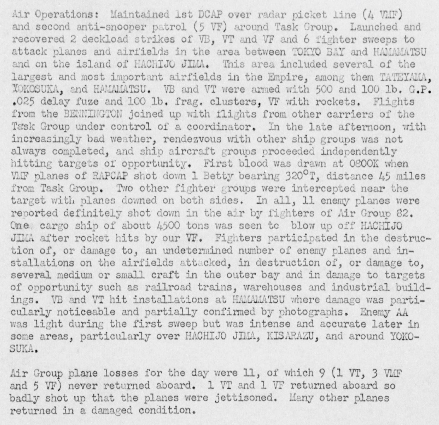 Feb 16 1945 first strike | laststandonzombieisland