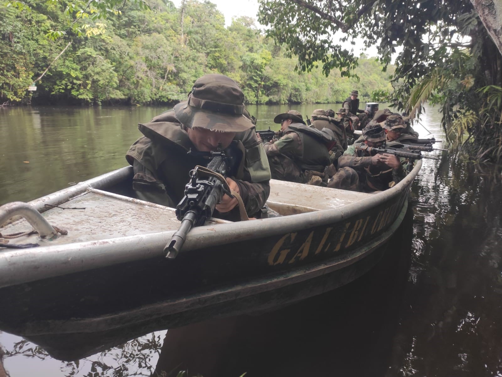 3e Régiment étranger d’infanterie French Foreign Legion boat Guyana ...
