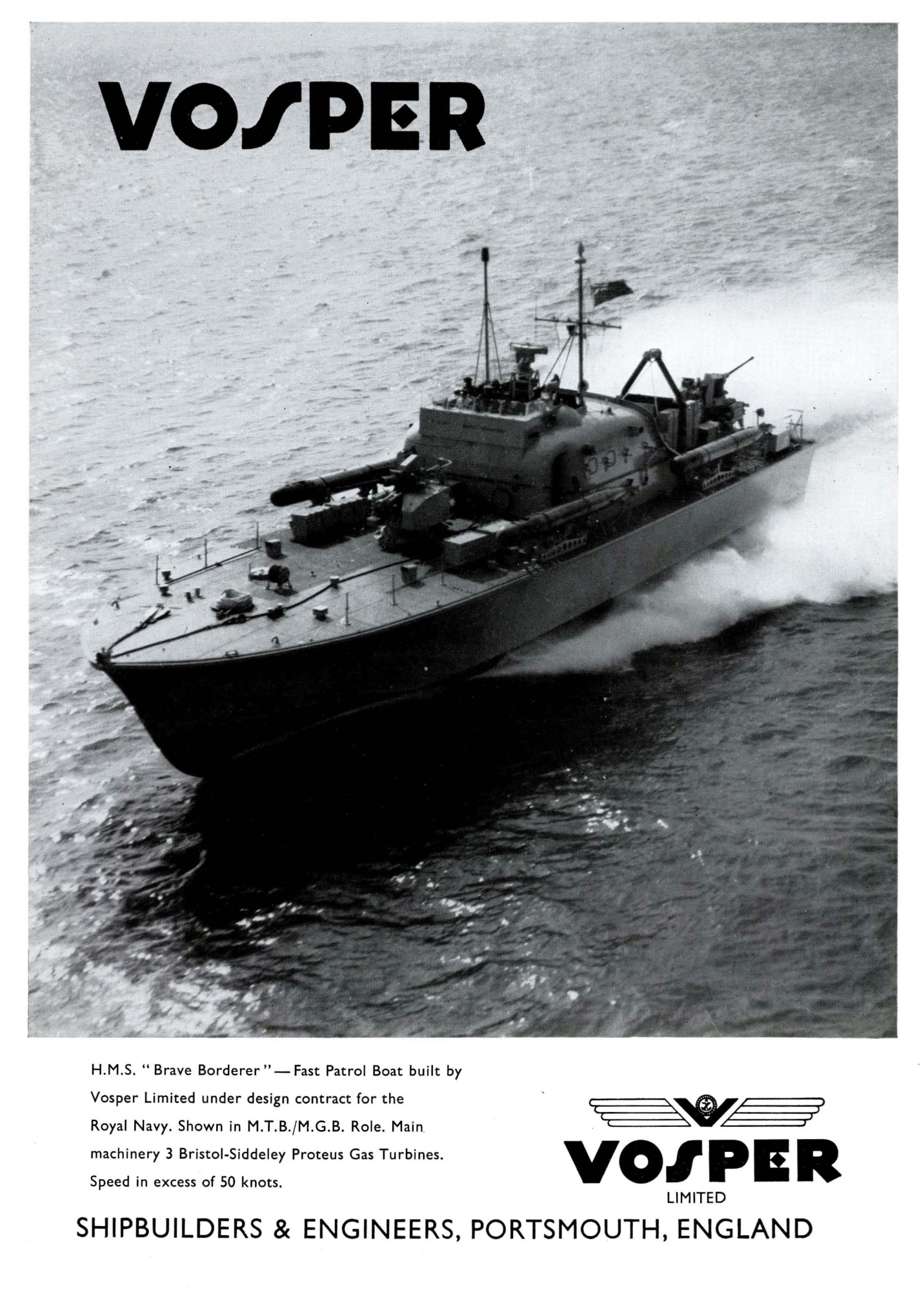 Vosper Brave class ad 1960 Janes | laststandonzombieisland