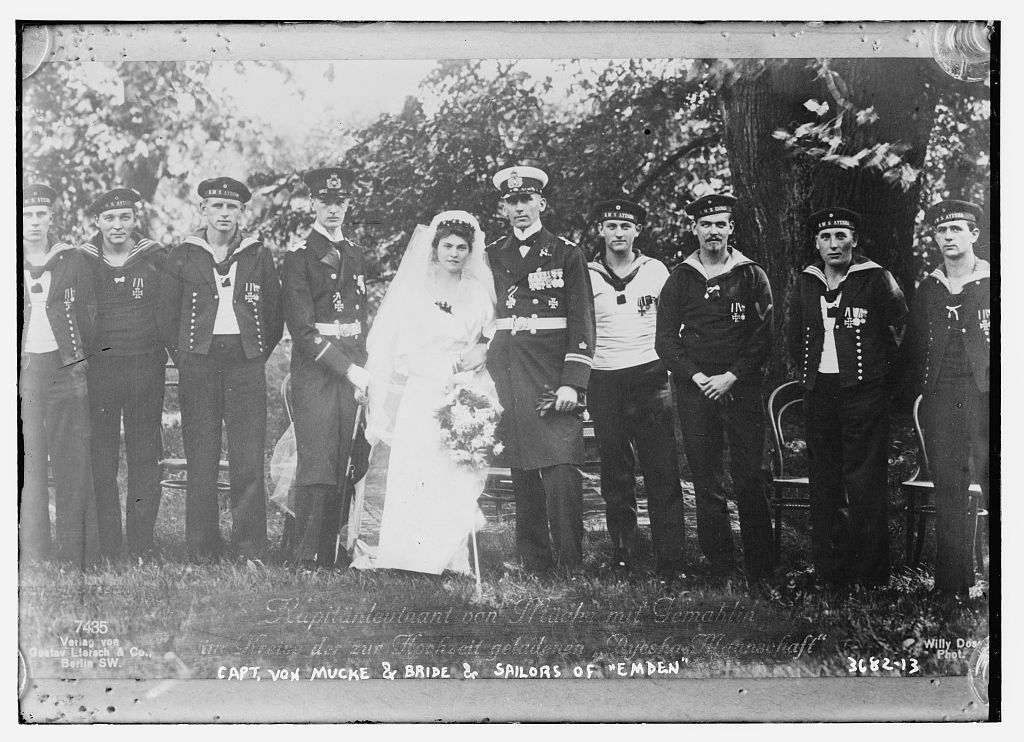 Capt. Von Mucke & bride & sailors of EMDEN LOC ggbain-20400-20461v ...
