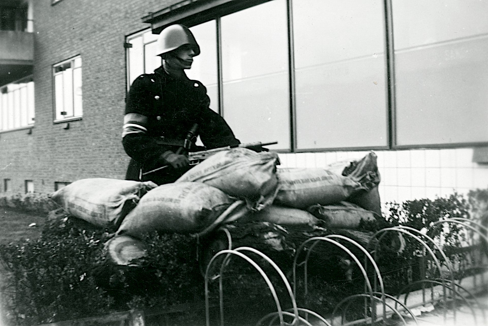 Danish STEN resistance Godthåbsvej, in Frederiksberg 1945 FHM-244069 ...