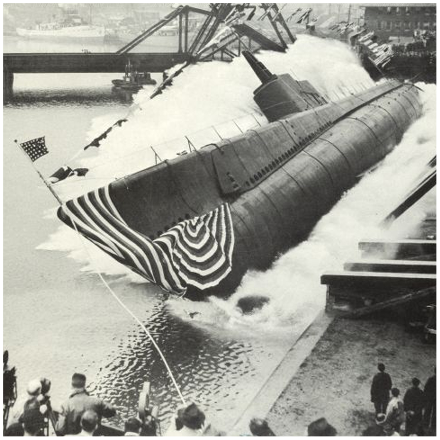 Gato class submarine USS Peto (SS-265) launched at Manitowac ...