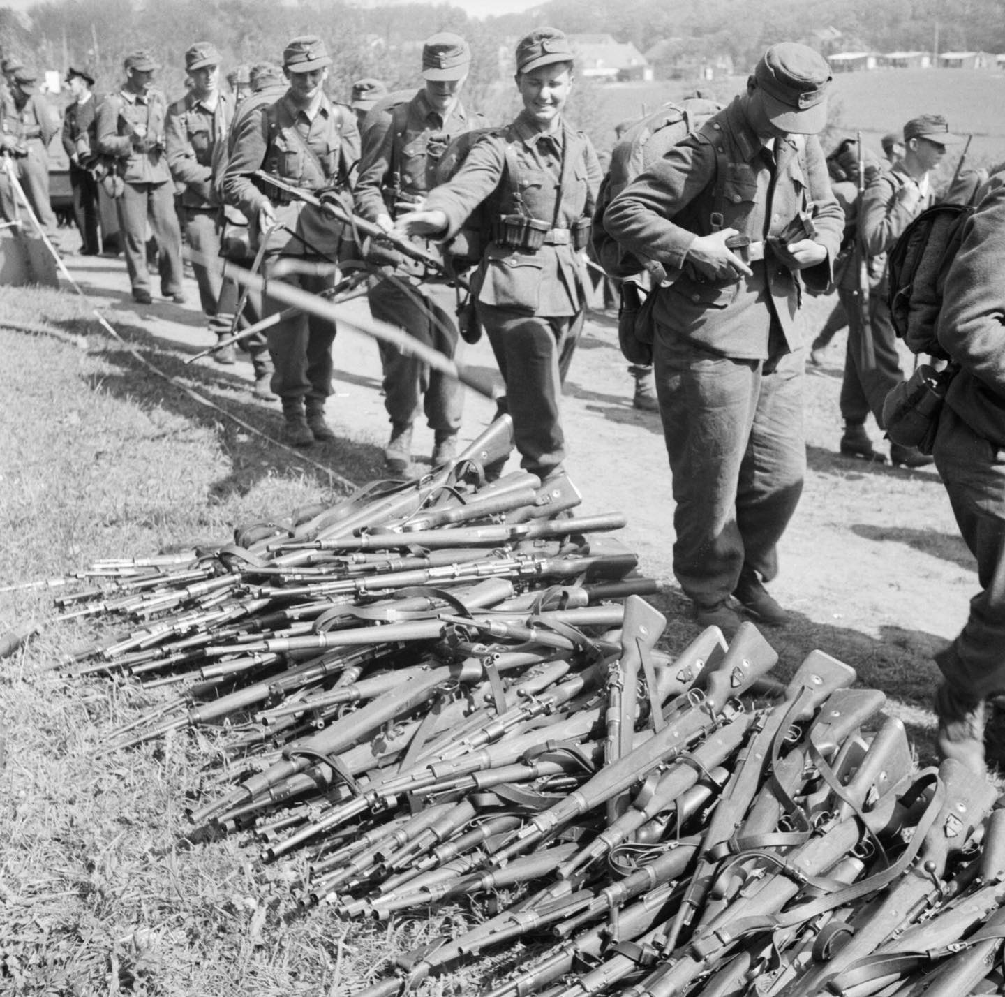 Germans surrender Kursa Denmark May 17 1945 IWM BU 6345 ...