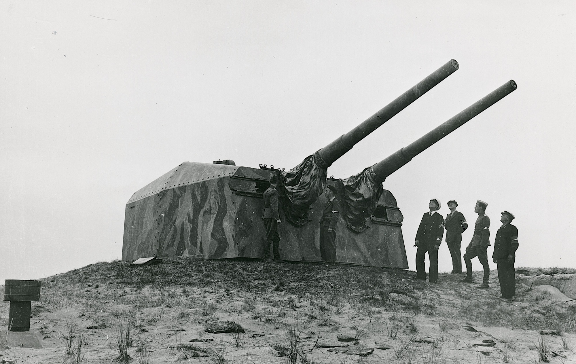 Gneisenau’s cannons, set up on Fano Denmark FHM-210106 ...