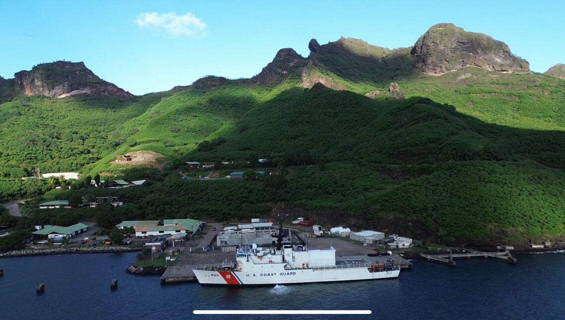 USCG Cutter Harriet Lane (WMEC 903) at Nuku Hiva | laststandonzombieisland