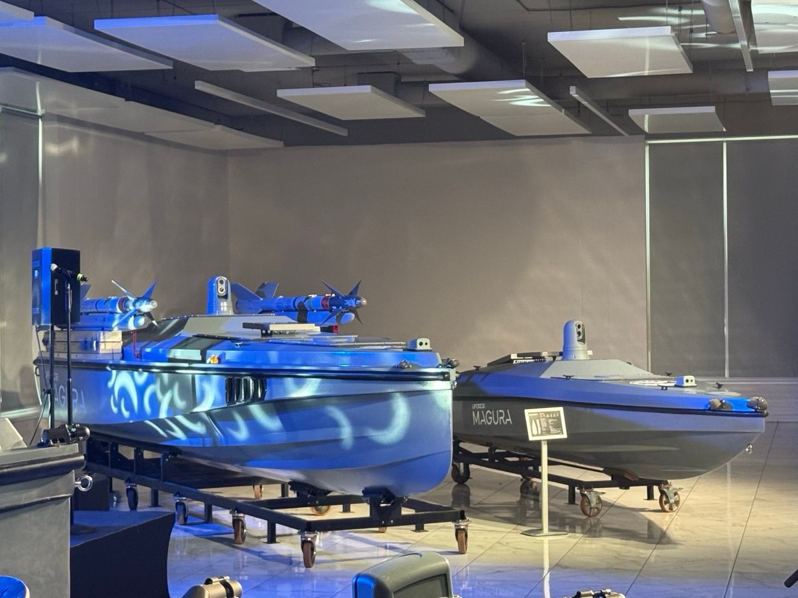 Ukraine Magura 7 air defense drone boat R-73 AA-11 Archer AIM 9 ...