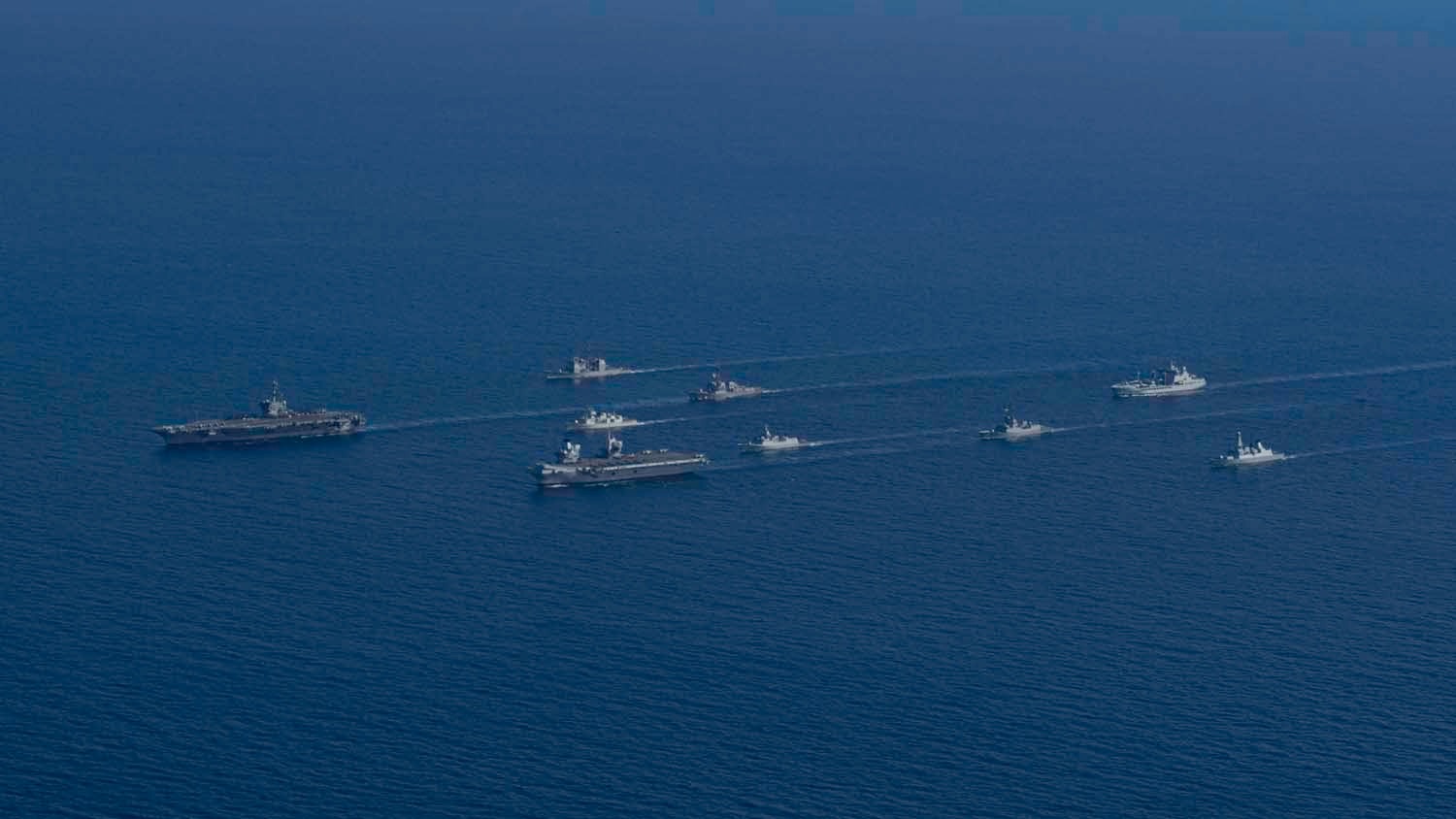 HMS Prince of Wales USS George Washington Carrier Strike Group Timor ...