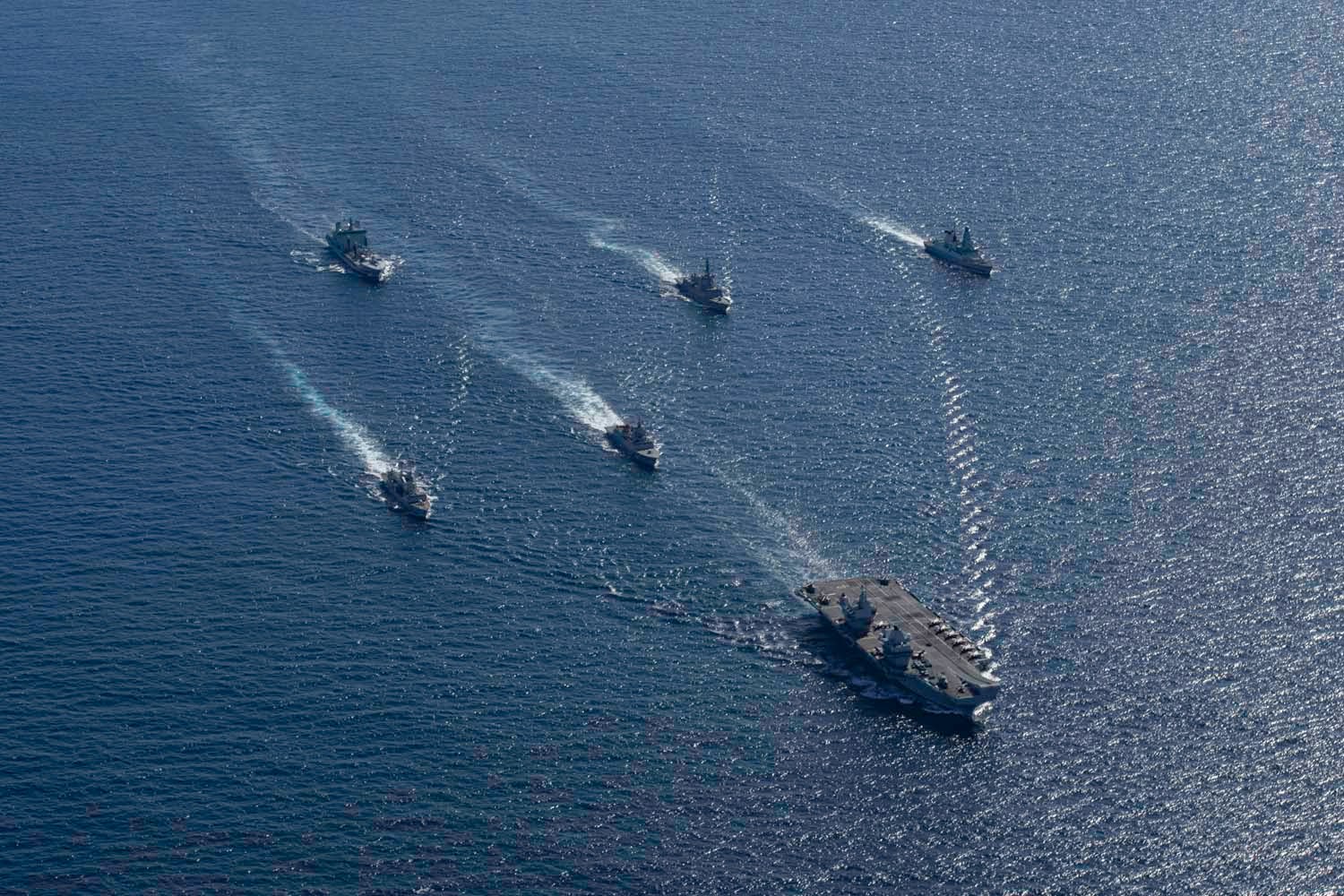 HMS Prince of Wales USS George Washington Carrier Strike Group Timor ...