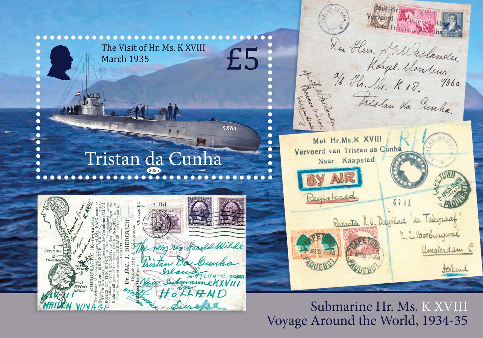 Kviii Tristan da Cunha stamp sheet | laststandonzombieisland