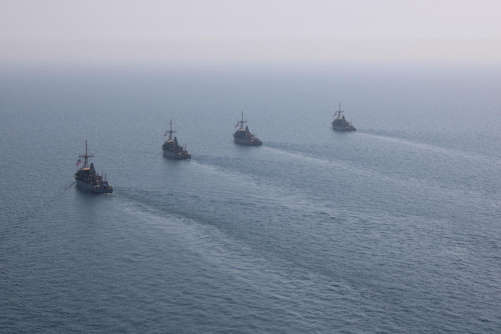 USS Sentry (MCM-3), Devastator (MCM-6), Dextrous (MCM-13) Gladiator ...