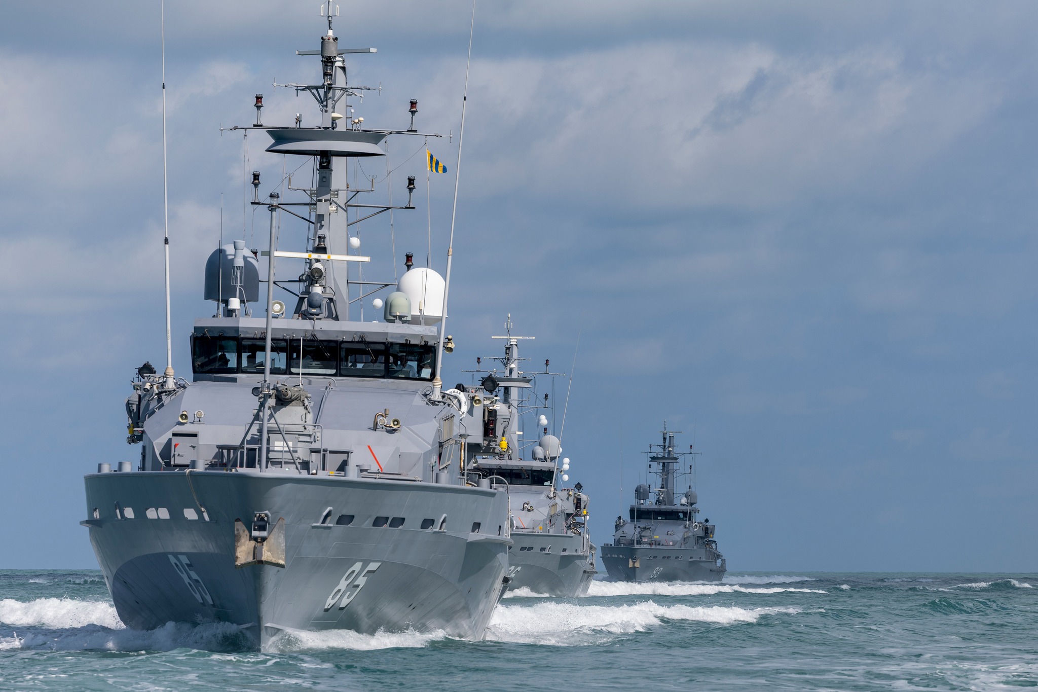 Armidale Class Patrol Boats HMA Ships Albany, Bathurst, and Childers ...