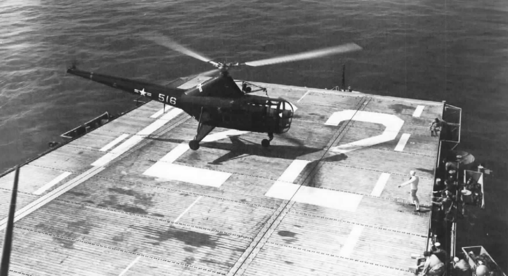 Sikorsky HO3S-1 HMX-l USS Palau (CVE 122) Operation Packard II May 1948 ...